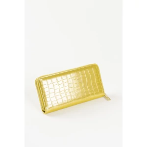 Arany Metálfényű Nagy Méretű Női Krokodil Mintás Pénztárca - GLAM ...