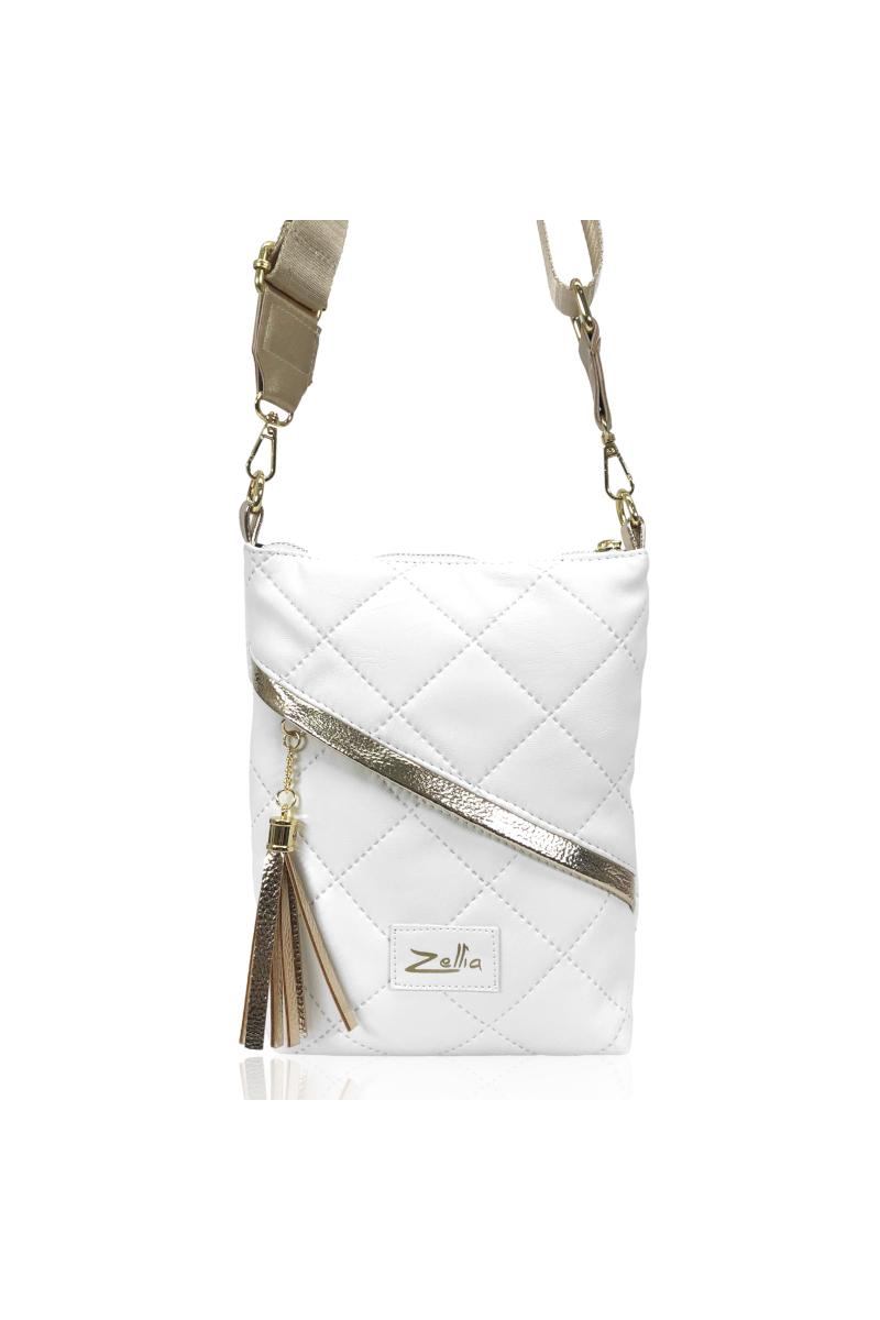 Zellia Fehér-Arany Steppelt Oldaltáska - Kézitáskák - Táska webáruház ...