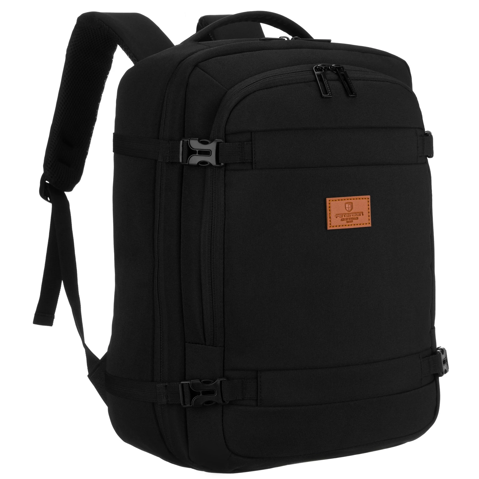 Peterson Fekete Fedélzeti Táska (40x30x20 cm) - Wizz Air Ingyenes Kézipoggyász (40x30x20 cm ...